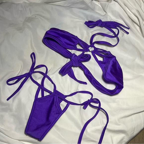 Dolls Kill | Swim | Stripper Bikini Set With Cutouts Angel Candy | Poshmark